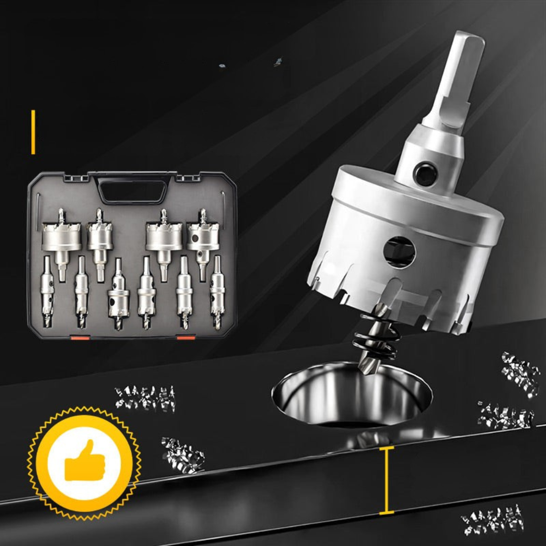 MetalDrill - Carbide Tip Metal Hole Drill Bit Cutter Set – Emiblue ...