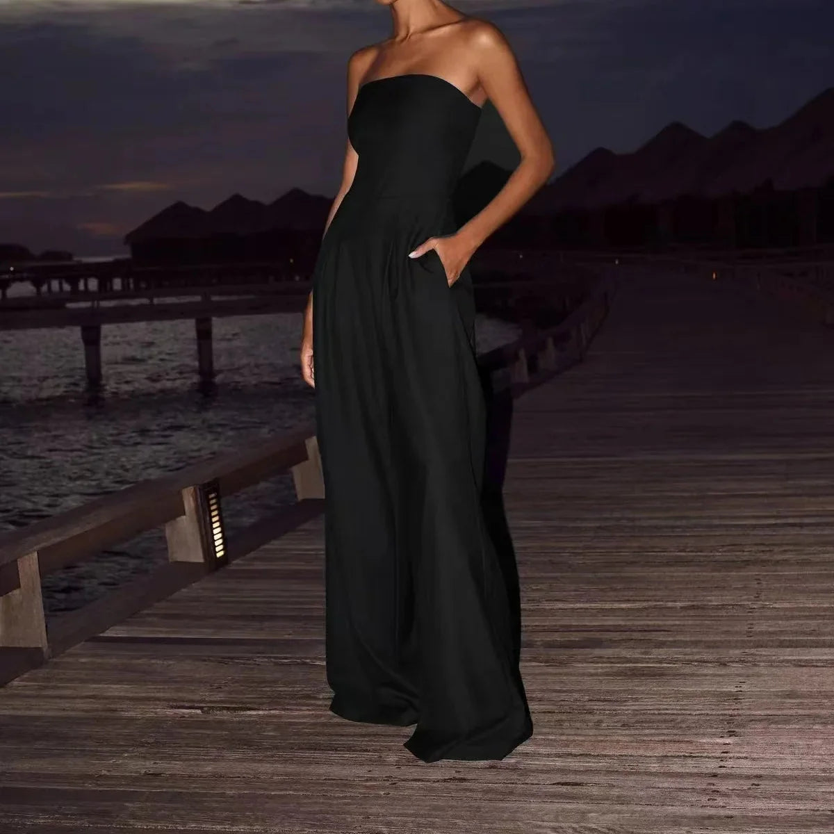 Icone™ WomenJumpsuit: Stylish Sleeveless Design Women Jumpsuit With Si ...