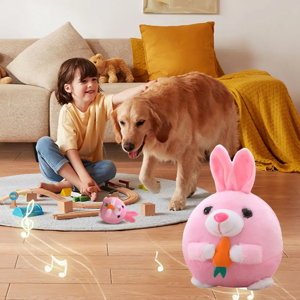 DogCatFri™ BouncingToy: Interactive Pet Bouncing Plush Toy Ball ...
