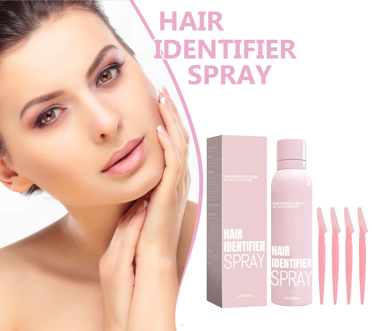 HairIdentifier 1+1 FREE: Easy To Use Facial Hair Identifier Spray With ...