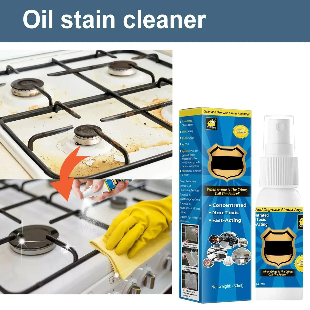 Cleaner Pro° AntiGrease 1+1 FREE: Grease Remover Spray – Emiblue ...